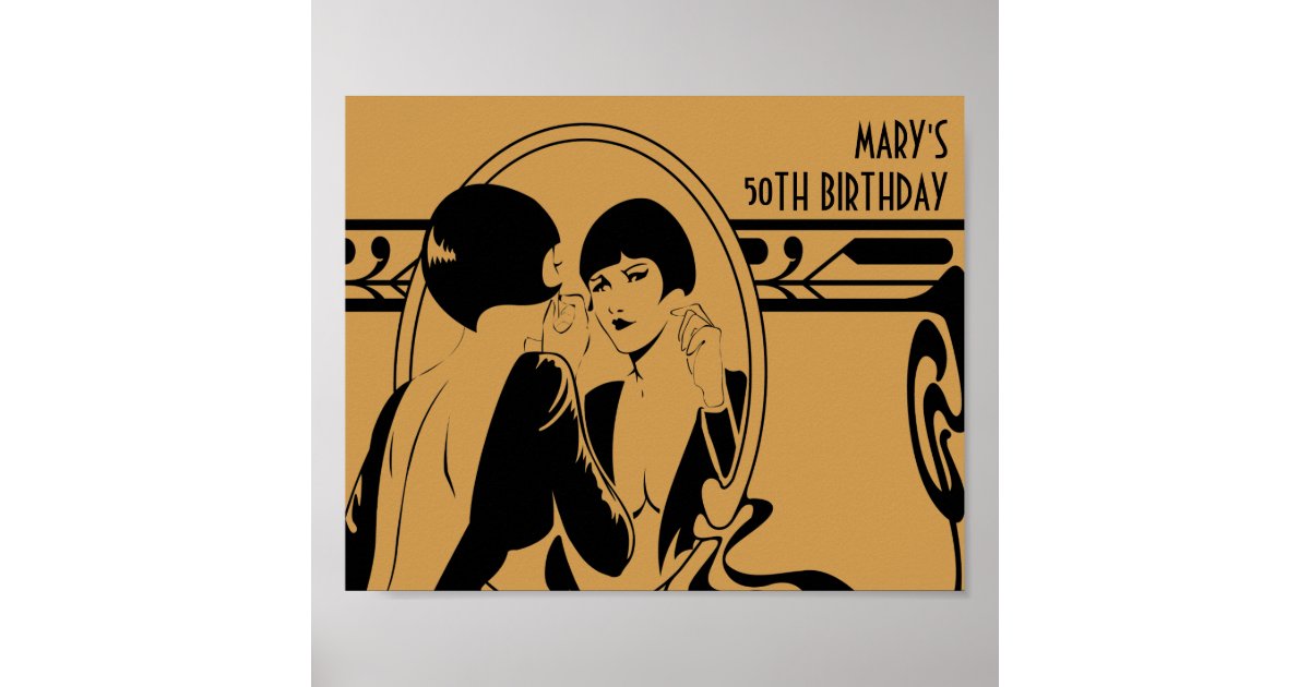 1920's Birthday Party Poster | Zazzle