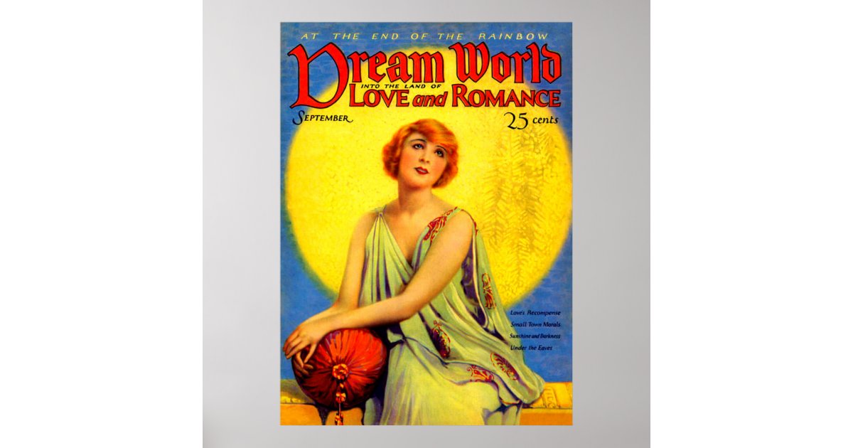 1920s Dream World magazine cover Poster | Zazzle