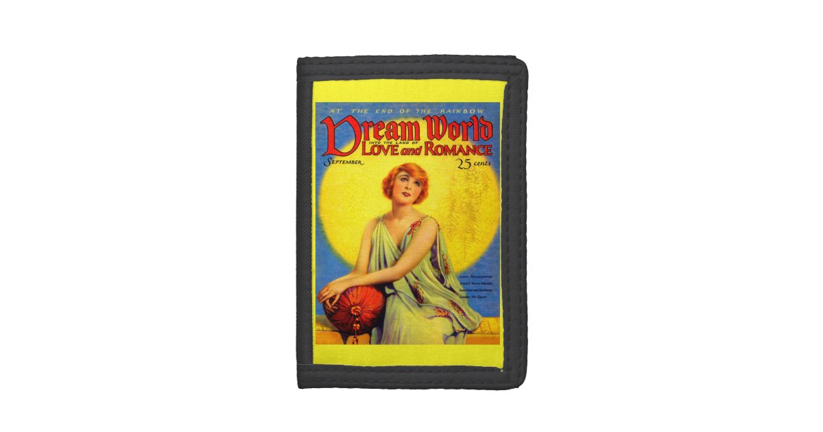 1920s Dream World magazine cover Trifold Wallet | Zazzle