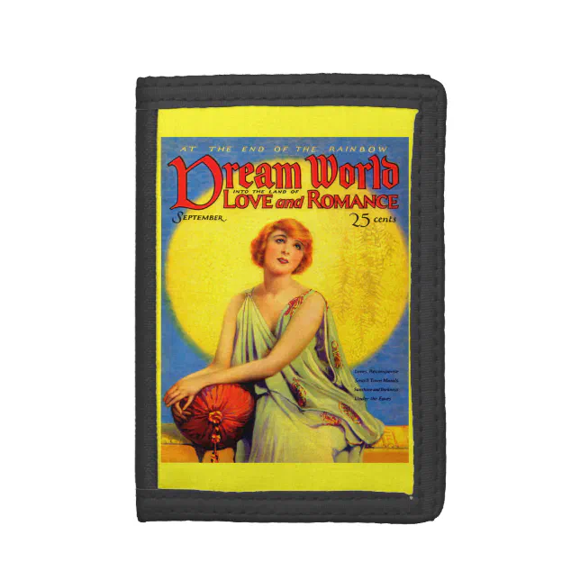1920s Dream World magazine cover Trifold Wallet | Zazzle