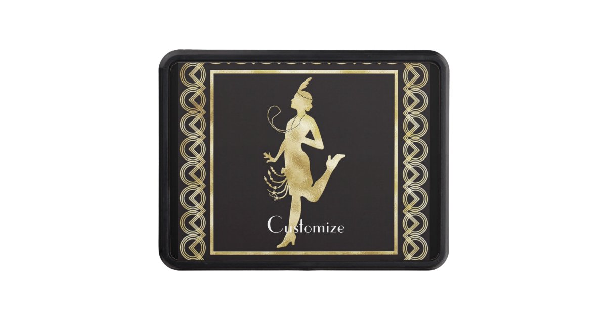 1920's Flapper Girl Thunder_Cove Hitch Cover | Zazzle