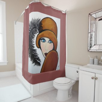 1920'S FLAPPER SHOWER CURTAIN | Zazzle