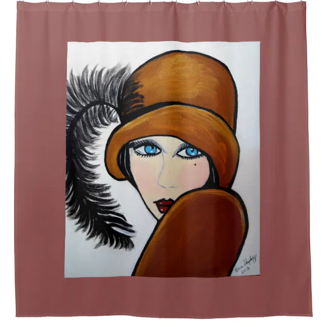 1920'S FLAPPER SHOWER CURTAIN | Zazzle