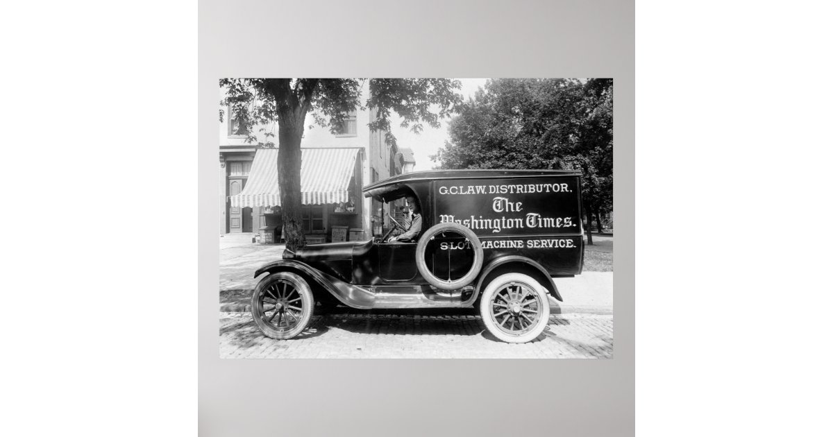 1920s Panel Truck Poster | Zazzle