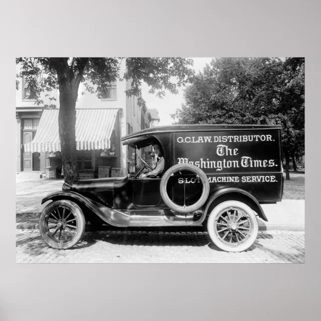 1920s Panel Truck Poster | Zazzle