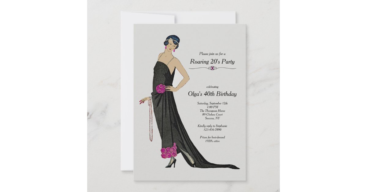 1920s Party Invitation | Zazzle
