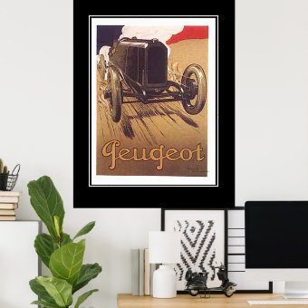 1920's Racing Car Vintage Poster | Zazzle