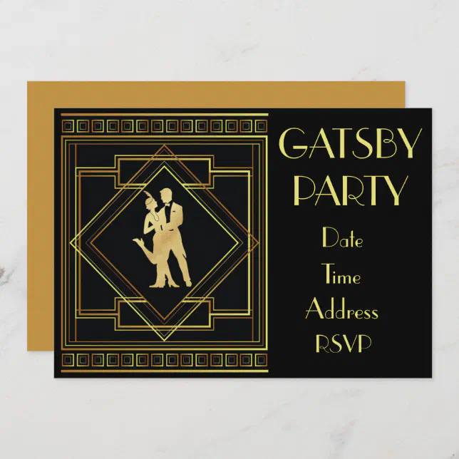 1920s Roaring twenties flapper party Invitation | Zazzle