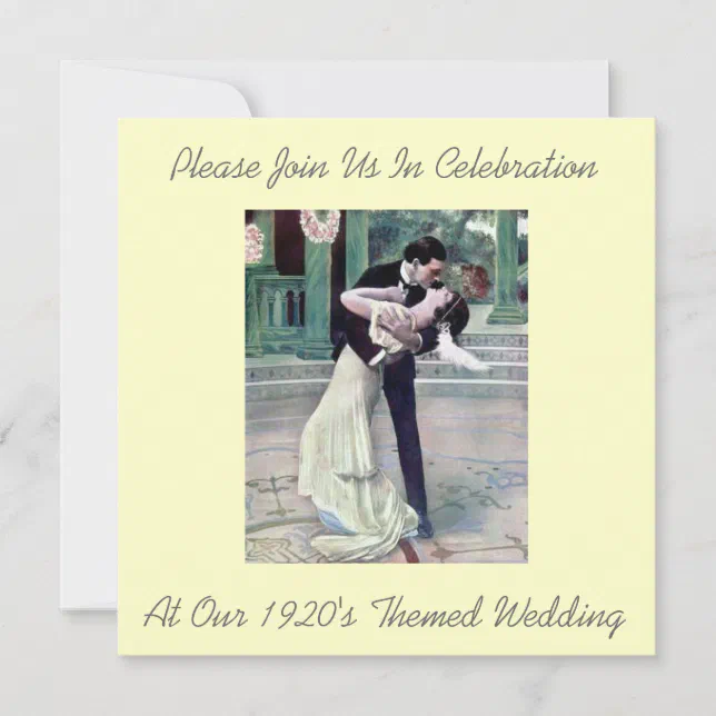1920's Themed Wedding Invitations | Zazzle