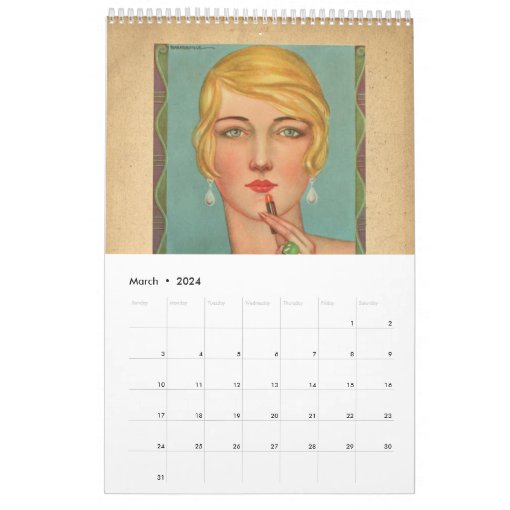 1920s Wall Calendar 2016 | Zazzle