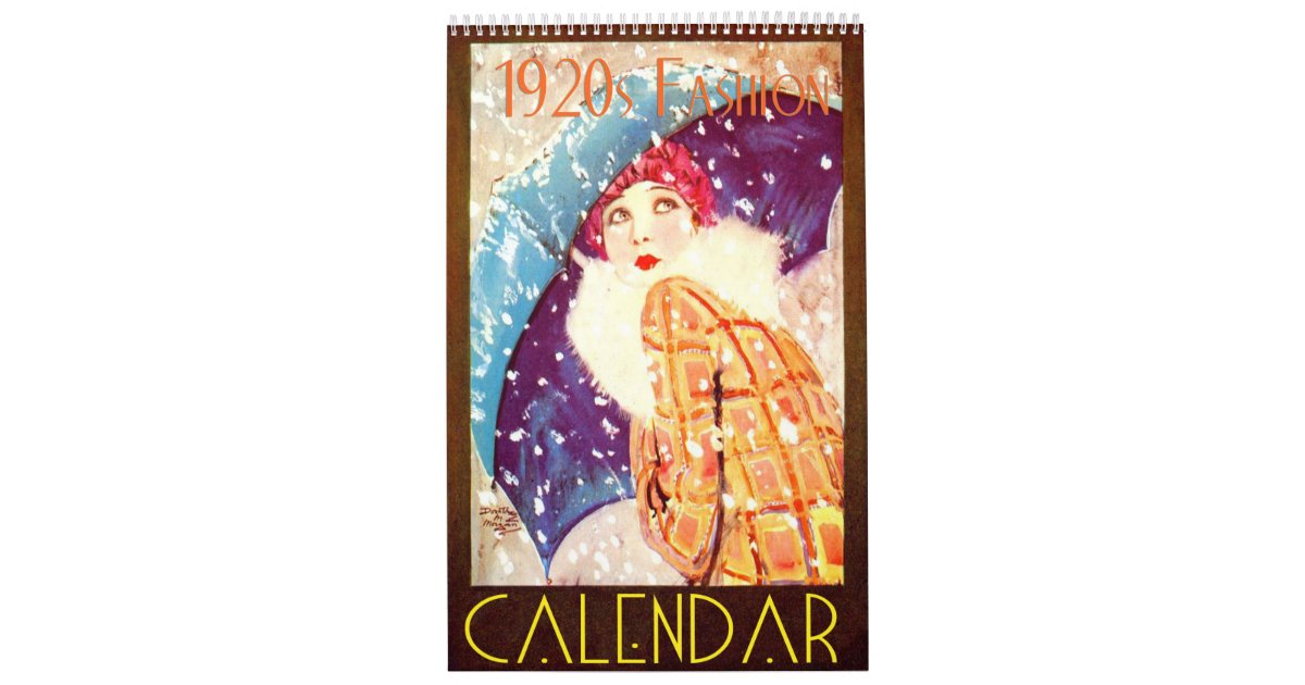 1920s Wall Calendar 2016 | Zazzle