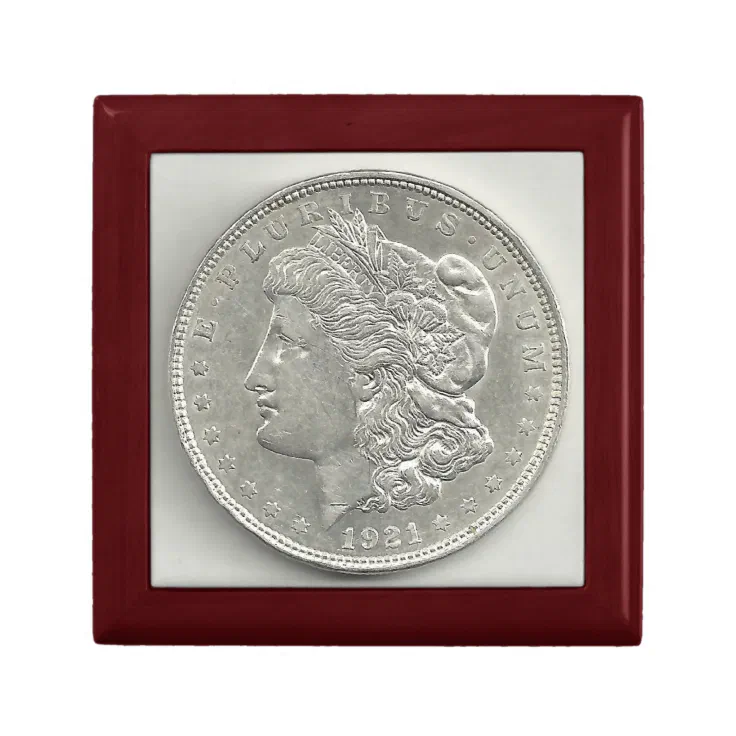 1921 Morgan Silver Dollar Gift Box | Zazzle