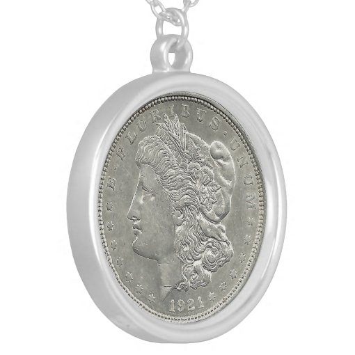 1921 Morgan Silver Dollar Necklace | Zazzle