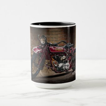 1923 Indian Big Chief Motorcycle Mug | Zazzle