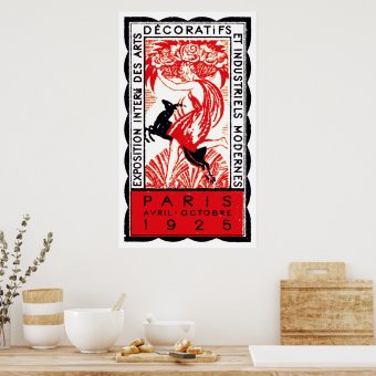 1925 Paris Art Deco Poster | Zazzle