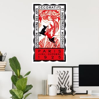 1925 Paris Art Deco Poster | Zazzle