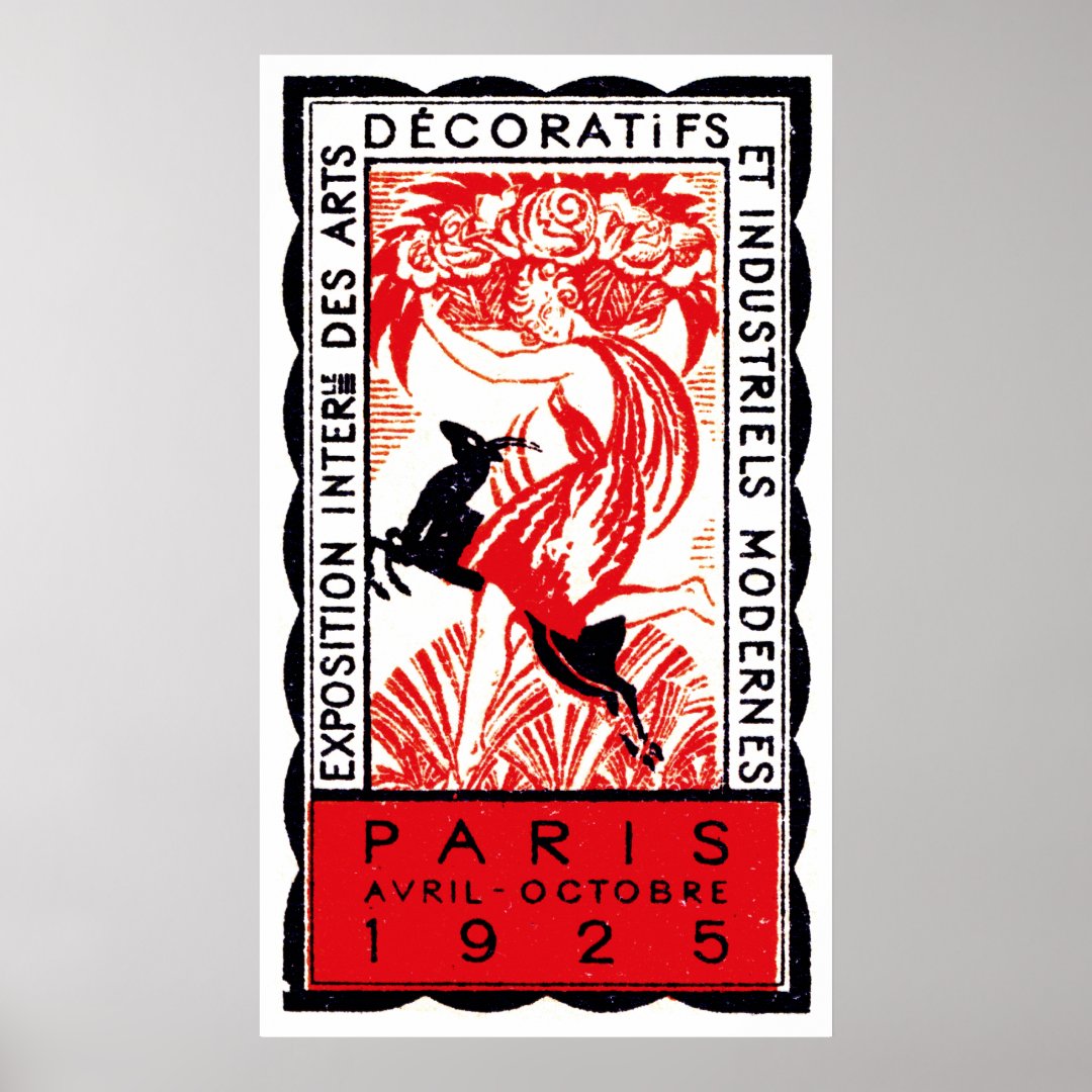 1925 Paris Art Deco Poster | Zazzle