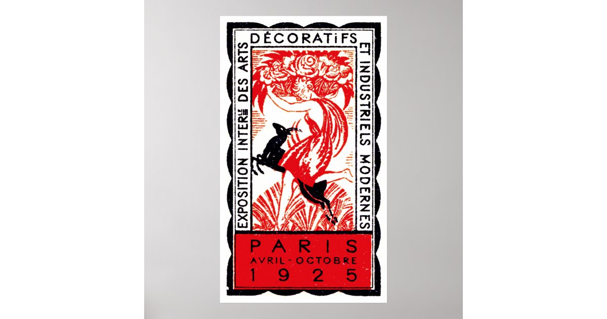 1925 Paris Art Deco Poster | Zazzle