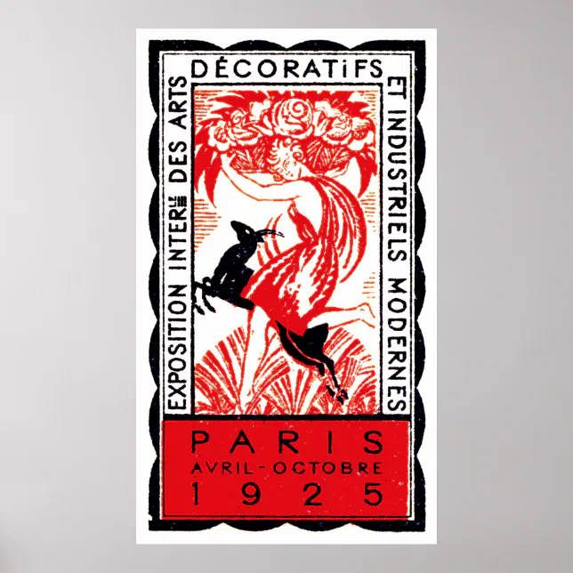 1925 Paris Art Deco Poster | Zazzle