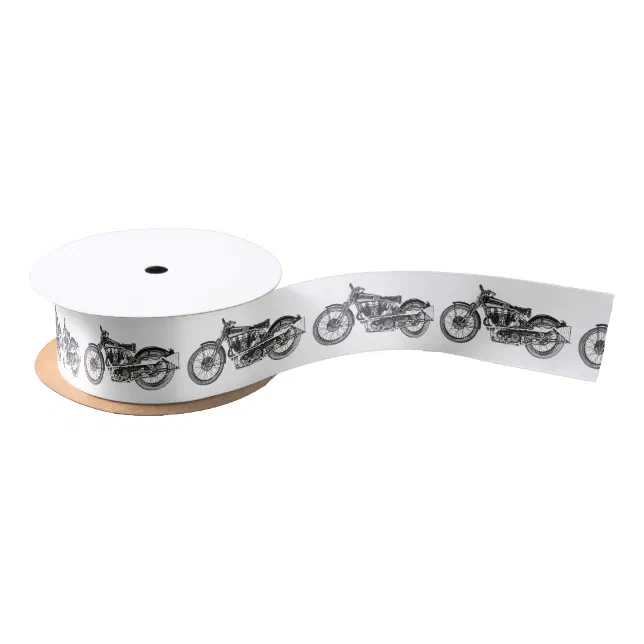 1929 Brough Superior Motorcycle Satin Ribbon | Zazzle