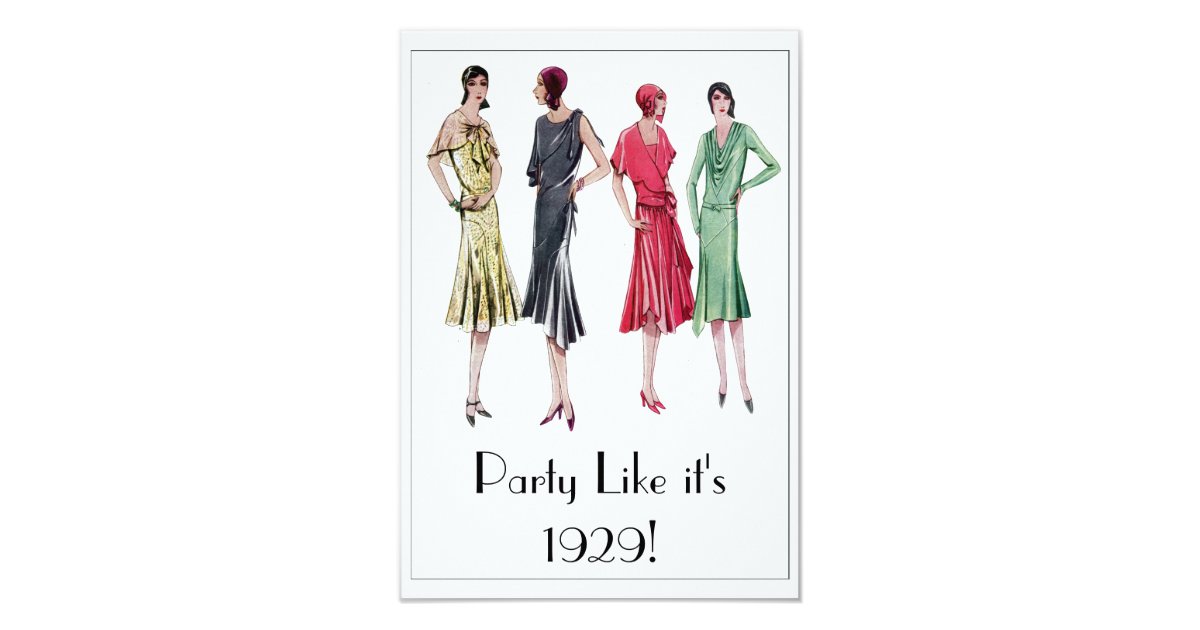 1929 Party Invitations | Zazzle.com