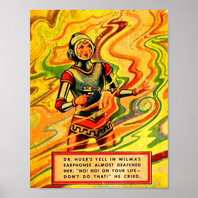 1930s Buck Rogers comic Wilma Deering Poster | Zazzle
