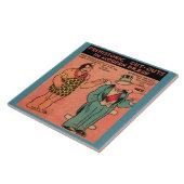 1930s comics cave man paper doll King Guzzle Tile | Zazzle