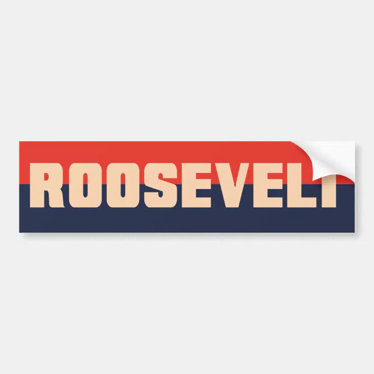 1930s Era FDR Roosevelt Bumper Sticker | Zazzle