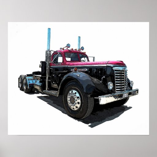 1930's GMC big rig poster | Zazzle.com