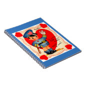 1930s police boy valentine notebook | Zazzle