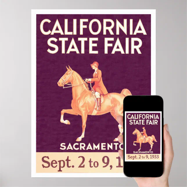 1933 California State Fair Poster | Zazzle