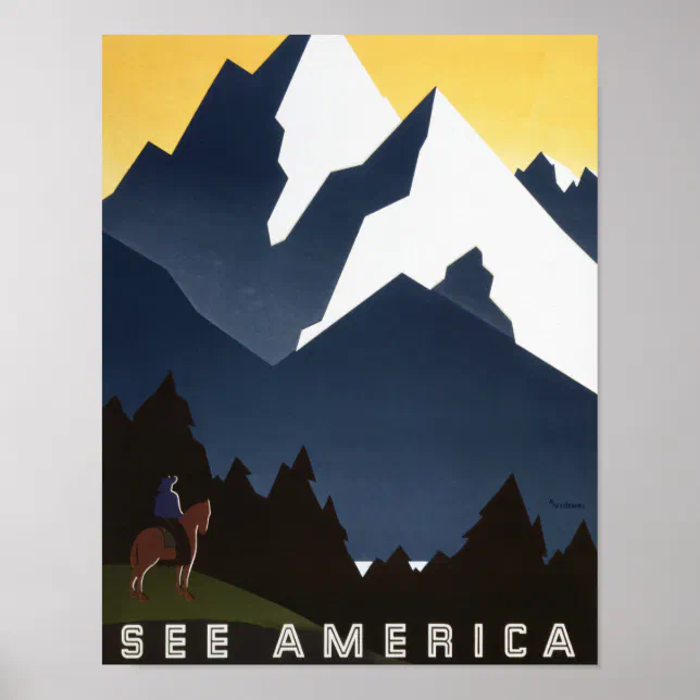 1938 WPA See America Poster | Zazzle