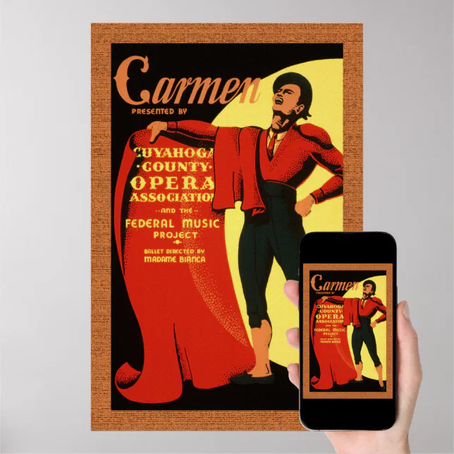 1939 Opera: Carmen 36 x 24 Poster | Zazzle