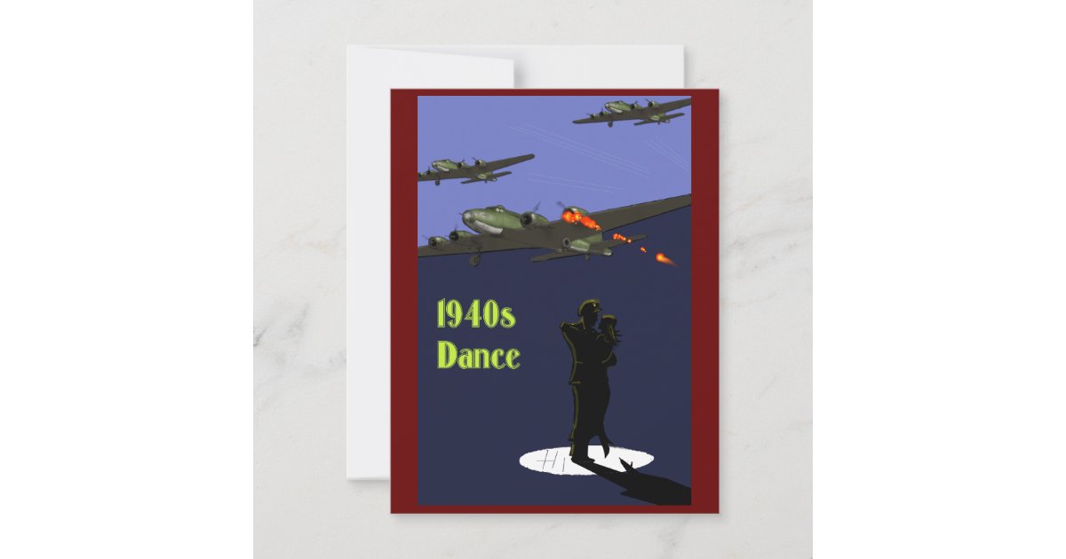 1940s Dance Invitations | Zazzle