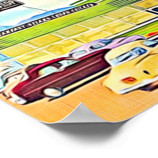 1940's Diner- Store Poster | Zazzle