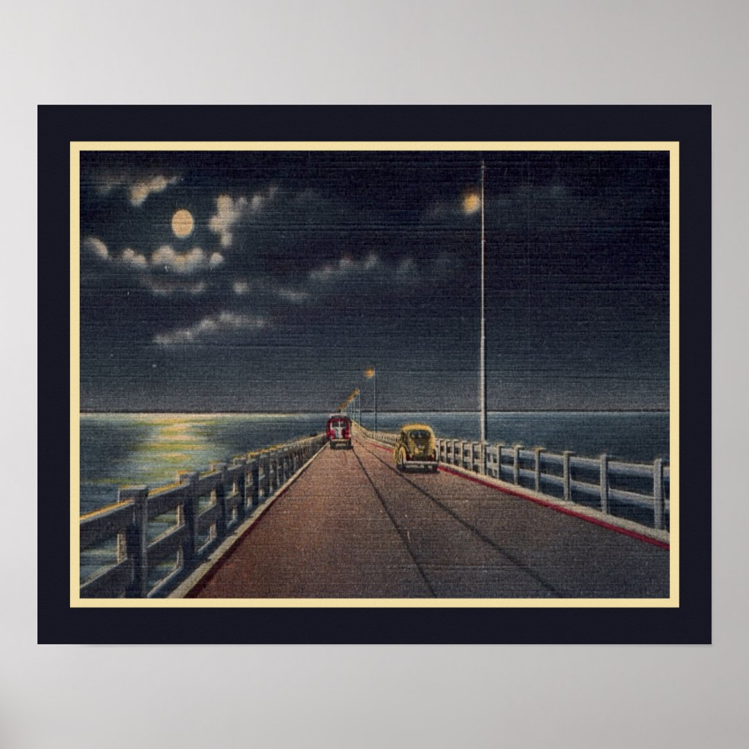 1940's "Gandy Bridge" Poster | Zazzle