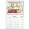 1940s Kitchen Vintage Farmhouse Decor 12 Month Calendar | Zazzle