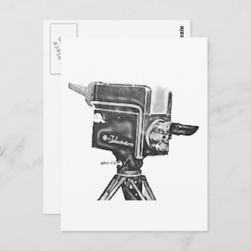 1940's or 1950's Broadcast Studio TV Camera Postcard | Zazzle