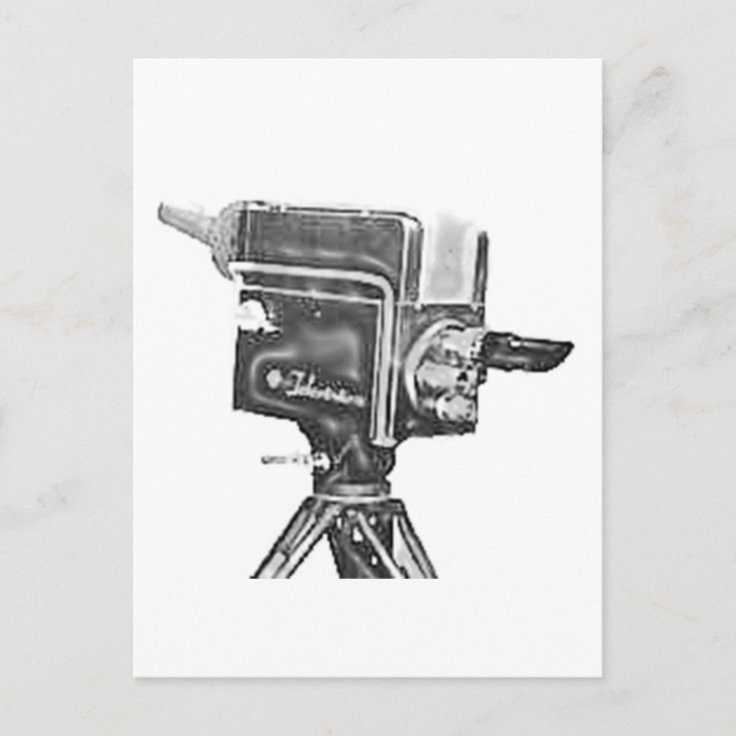 1940's or 1950's Broadcast Studio TV Camera Postcard | Zazzle