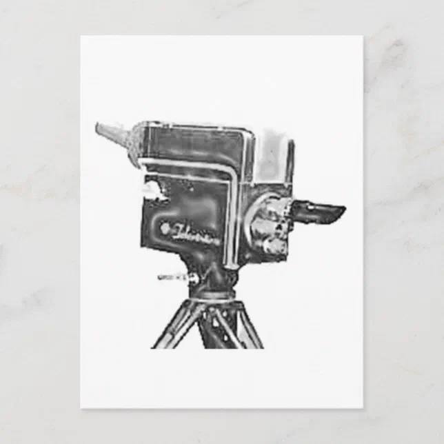 1940's or 1950's Broadcast Studio TV Camera Postcard | Zazzle