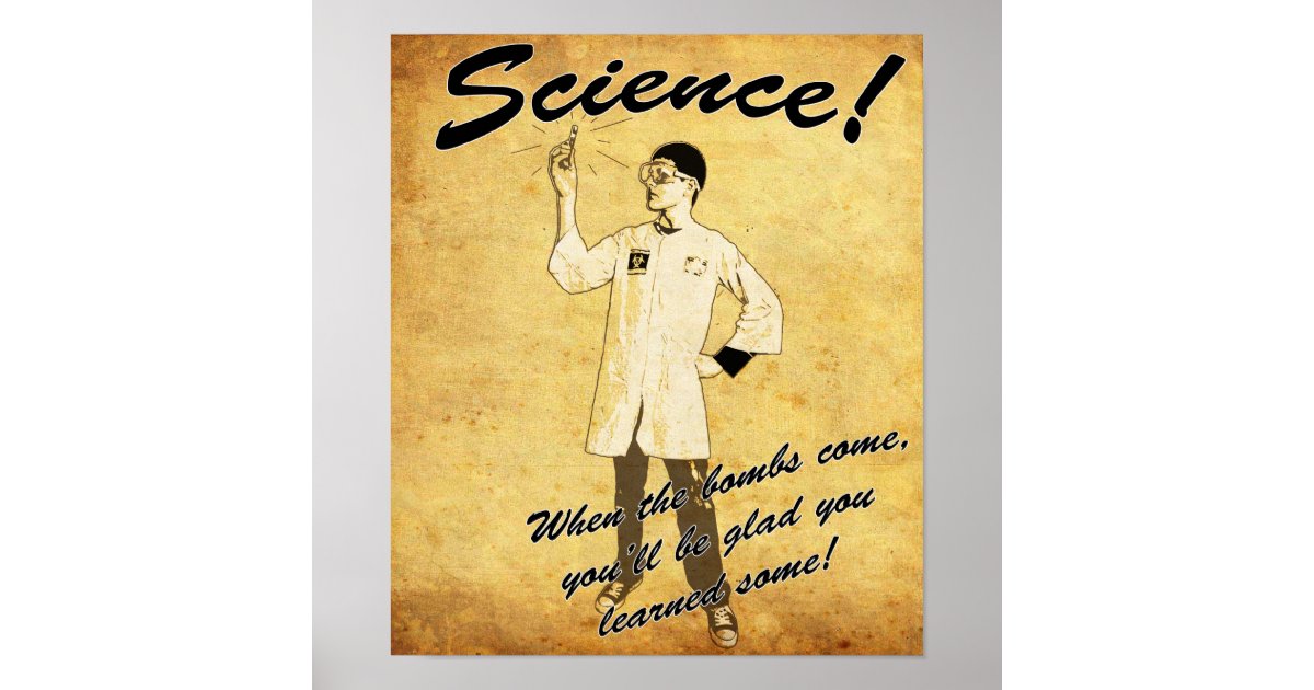 1940s Retro Science Poster | Zazzle