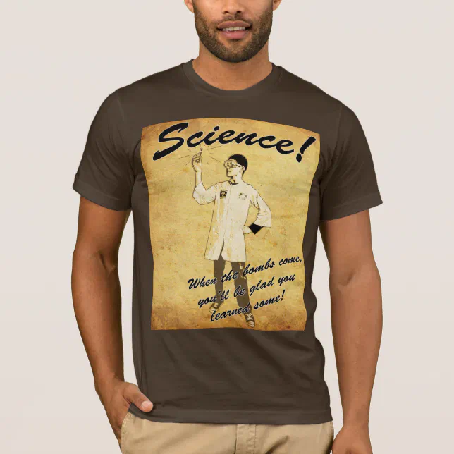 1940s Retro Science Poster Tee | Zazzle