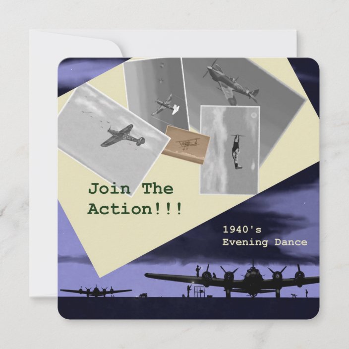 1940's Themed Party Invitations | Zazzle.com