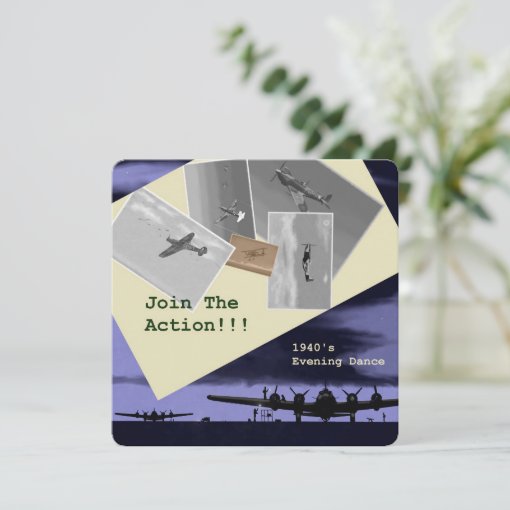 1940's Themed Party Invitations | Zazzle