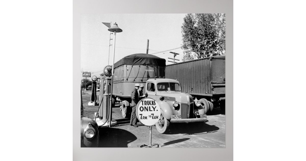 1940s Truck Stop Poster | Zazzle