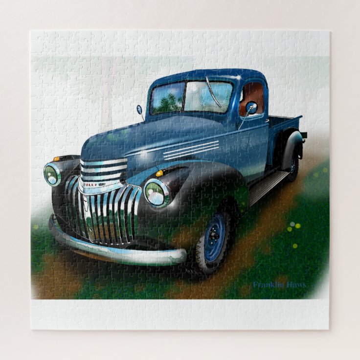 1941–1947 Chevy pickup Jigsaw Puzzle | Zazzle