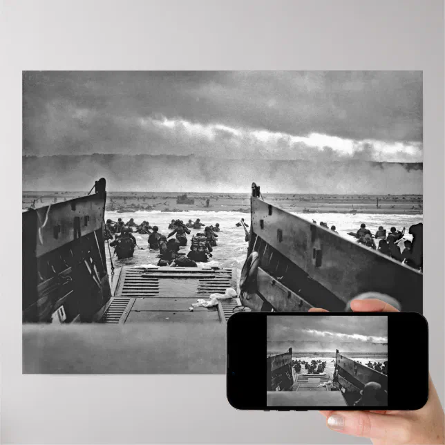 1944 Invasion of Normandy Omaha Beach Poster | Zazzle