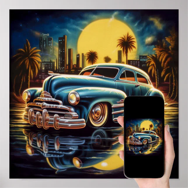1947 Chevrolet Fleetline Lowrider Chevy Bomb Poster | Zazzle
