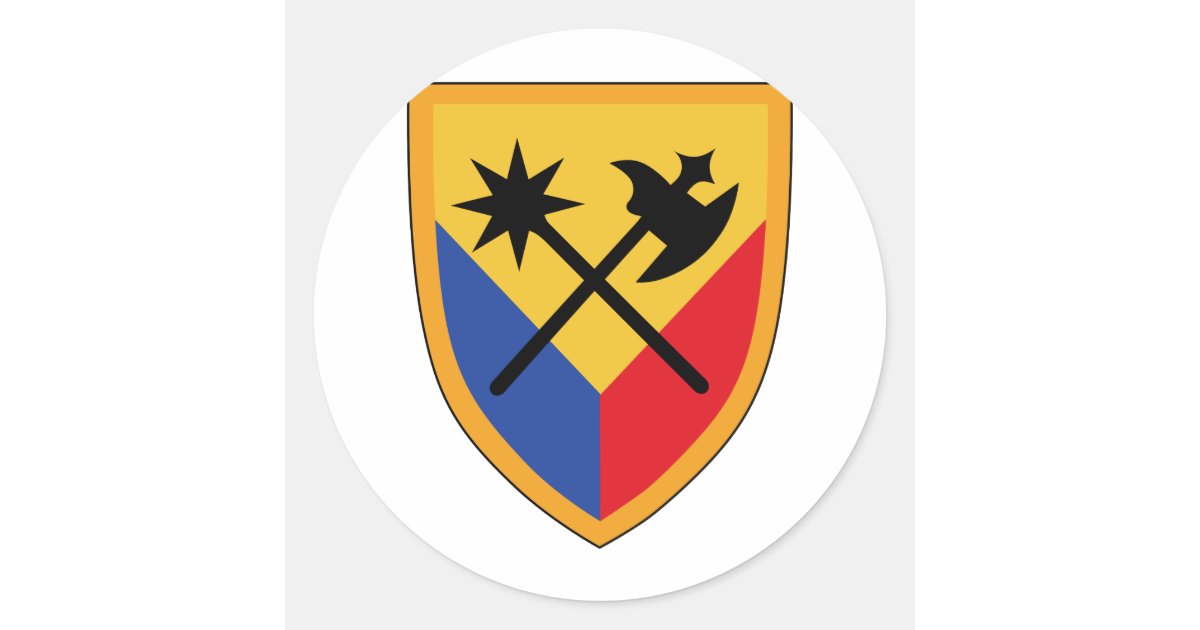 194th Armored Brigade Classic Round Sticker | Zazzle