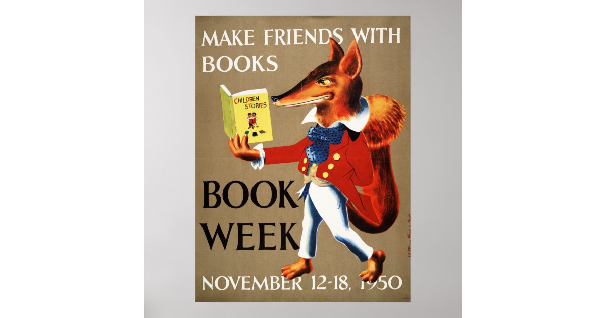 1950 Children's Book Week Poster | Zazzle